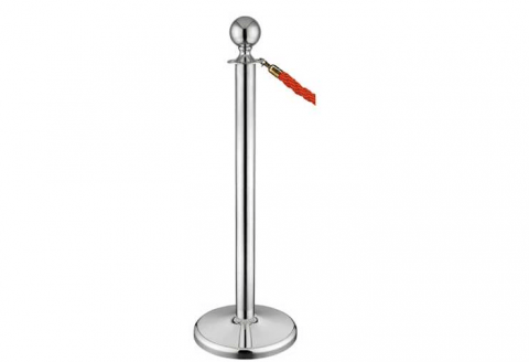 Barrier Post (Chrome) barrier post chrome | Hallmark Hire